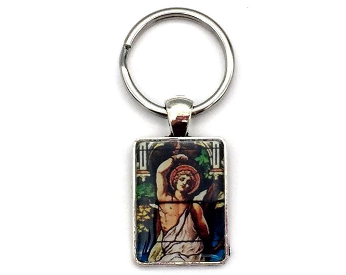 Saint Sebastian Key Chain, Patron of Soldiers and Athletes - Etsy