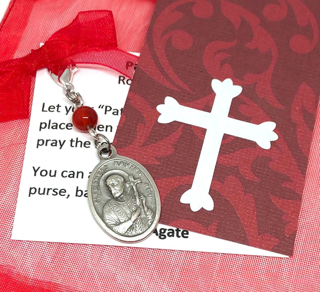 Saint Francis Xavier Rosary Marker/zipper Pull/stitch Marker - Etsy