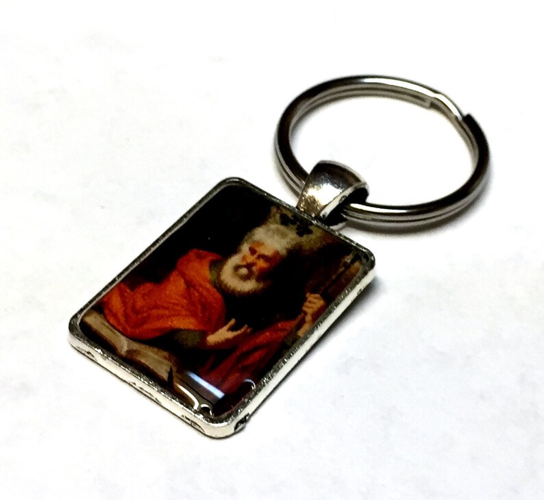 Saint Thomas the Apostle Key Chain Patron of Architects - Etsy