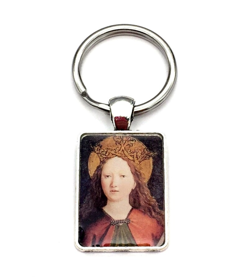 Saint Catherine of Alexandria Key Chain Patron Saint of - Etsy