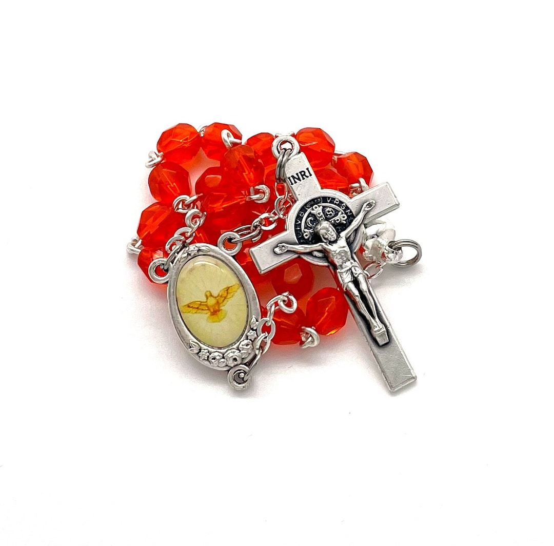 Heiliger Geist Auto Rosenkranz/Auto Rosenkranz 2 Jahrzehnte mit orangen ...