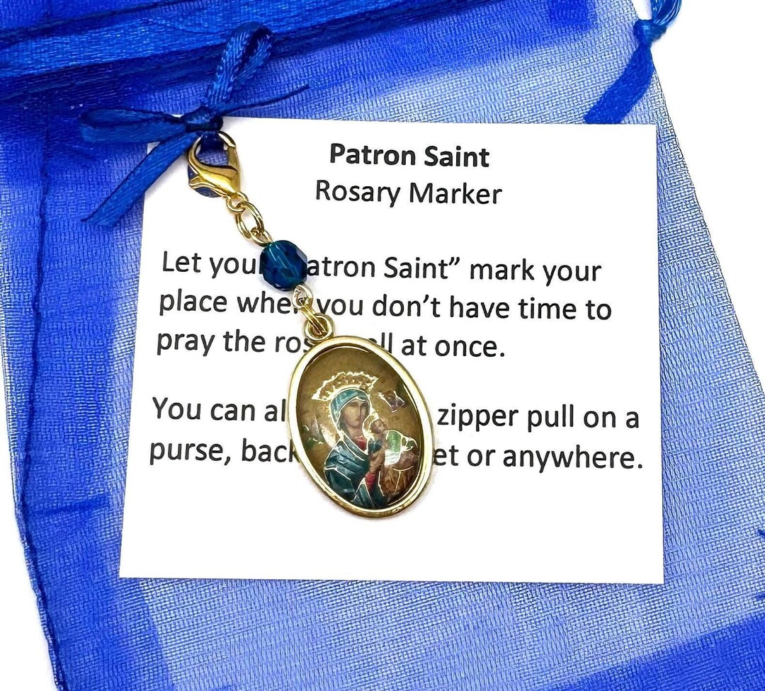 Our Lady of Perpetual Help Rosary Marker/zipper Pull/stitch Marker - Etsy