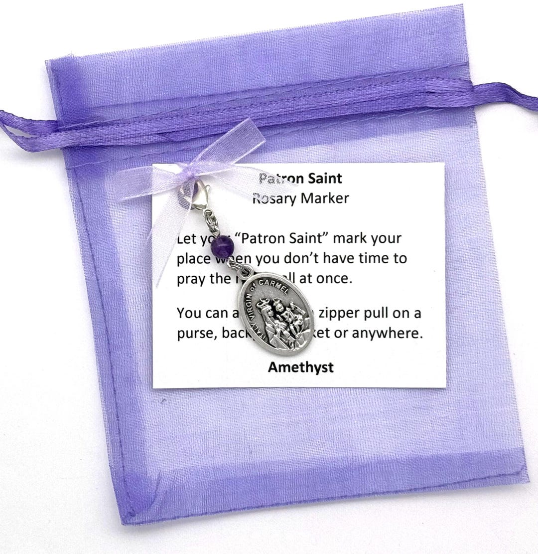 Our Lady of Mount Carmel Rosary Marker - Etsy