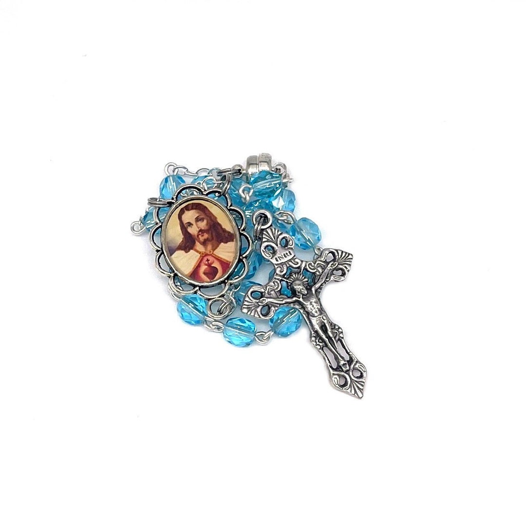 Sacred Heart of Jesus Car Rosary - Etsy