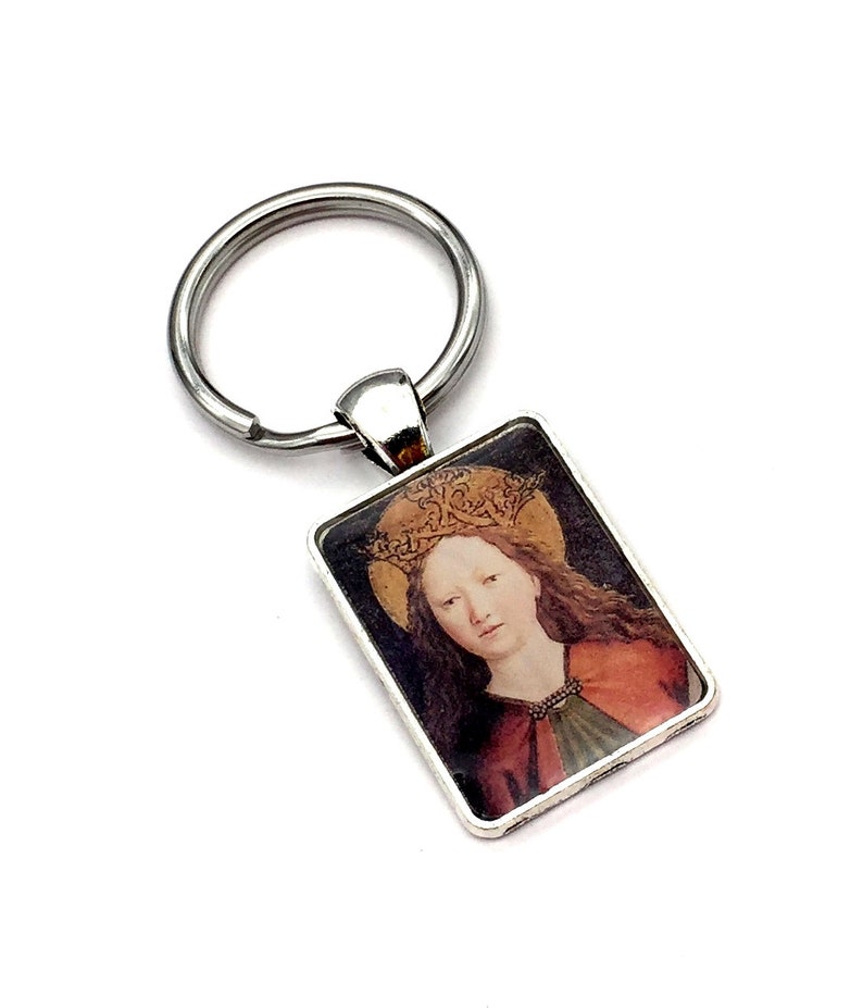Saint Catherine of Alexandria Key Chain Patron Saint of - Etsy