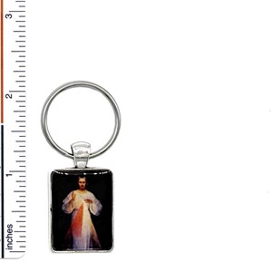 Divine Mercy Jesus Key Chain - Etsy
