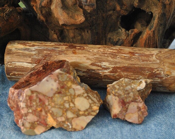 Rough Pudding Stone Lot; Conglomerate Rock; Lapidary Stone; Cabbing ...