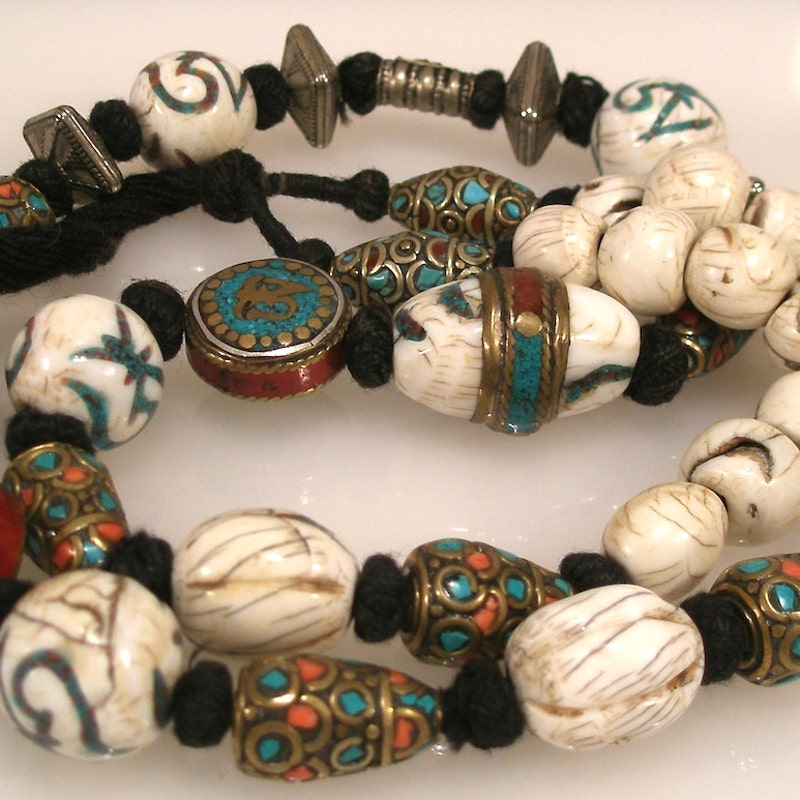 Inlaid Beads - Etsy