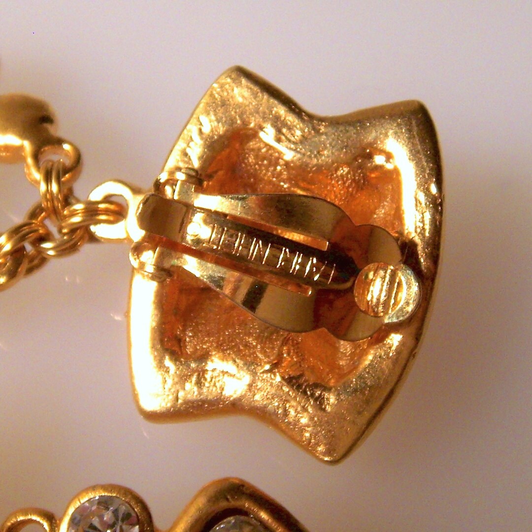 Brutalist Fahrenheit Connie Bates 1980s Gold Plate Over Pewter Big ...