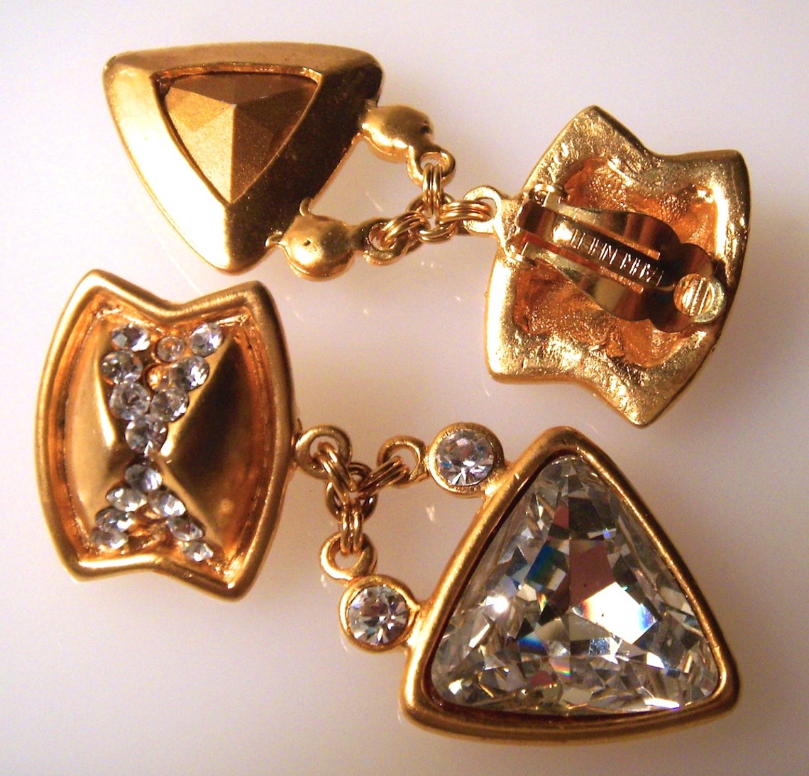 Brutalist Fahrenheit Connie Bates 1980s Gold Plate Over Pewter - Etsy