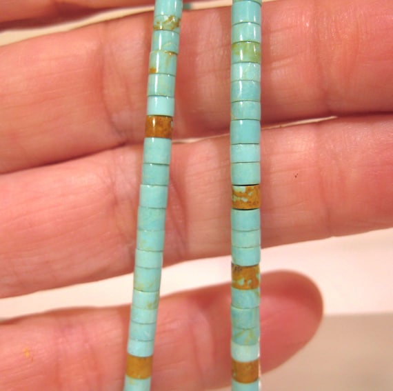 Perfect Older Pueblo Blue Green Graduated Turquoise … - Gem