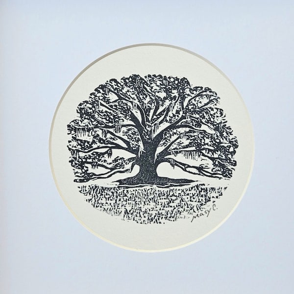 Block Print Tree - Etsy