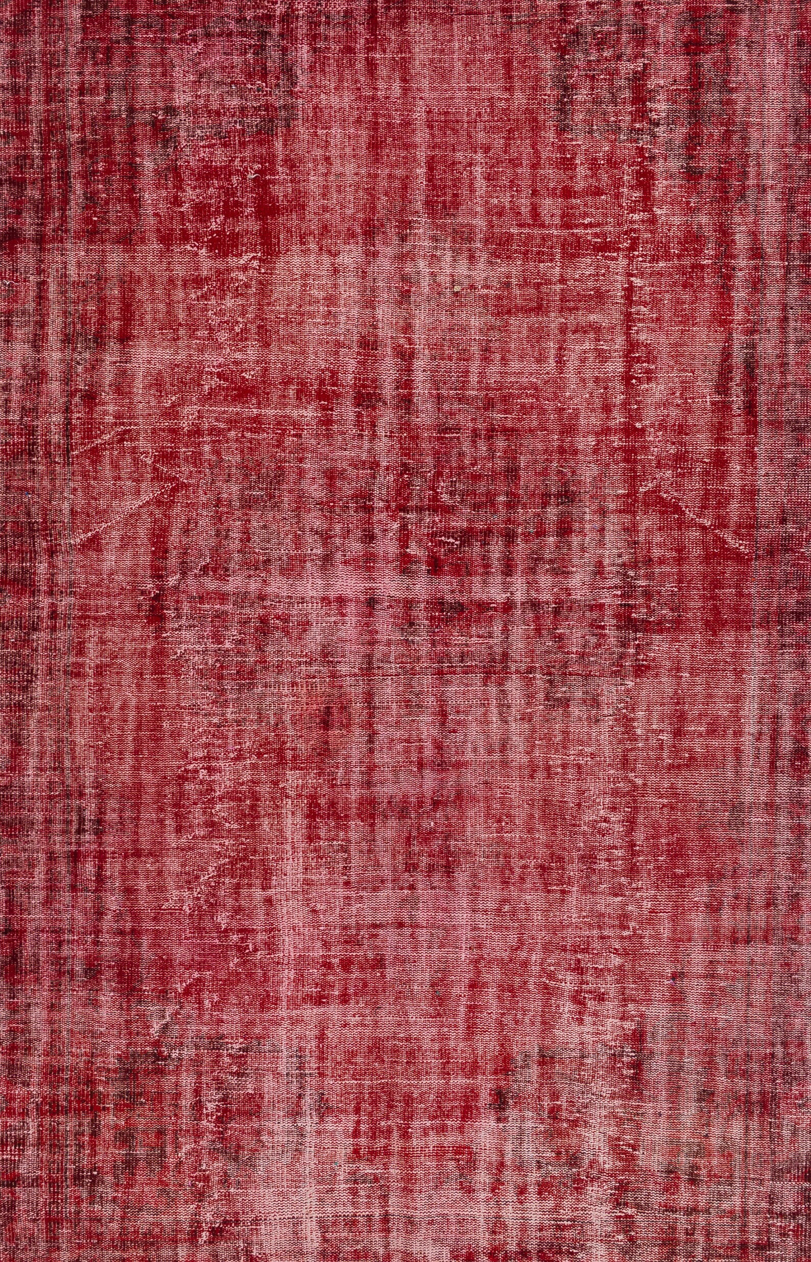 Red Overdyed Rug 6'4 X 9'5 196 X 291 Cm - Etsy UK