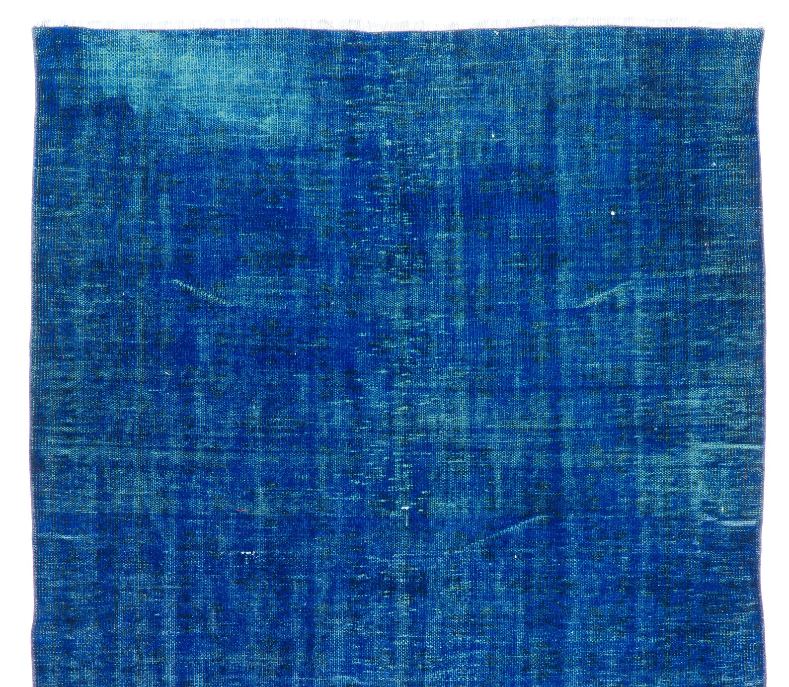 Azure Blue Overdyed Rug 5'5 x 8'9 166 x | Etsy