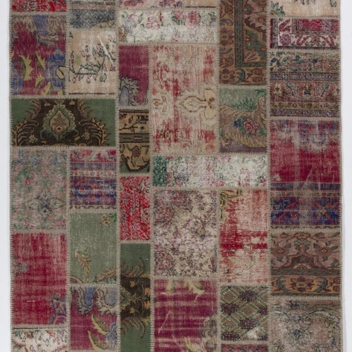 Handmade Turkish Patchwork Rug Natural & Undyed - Etsy