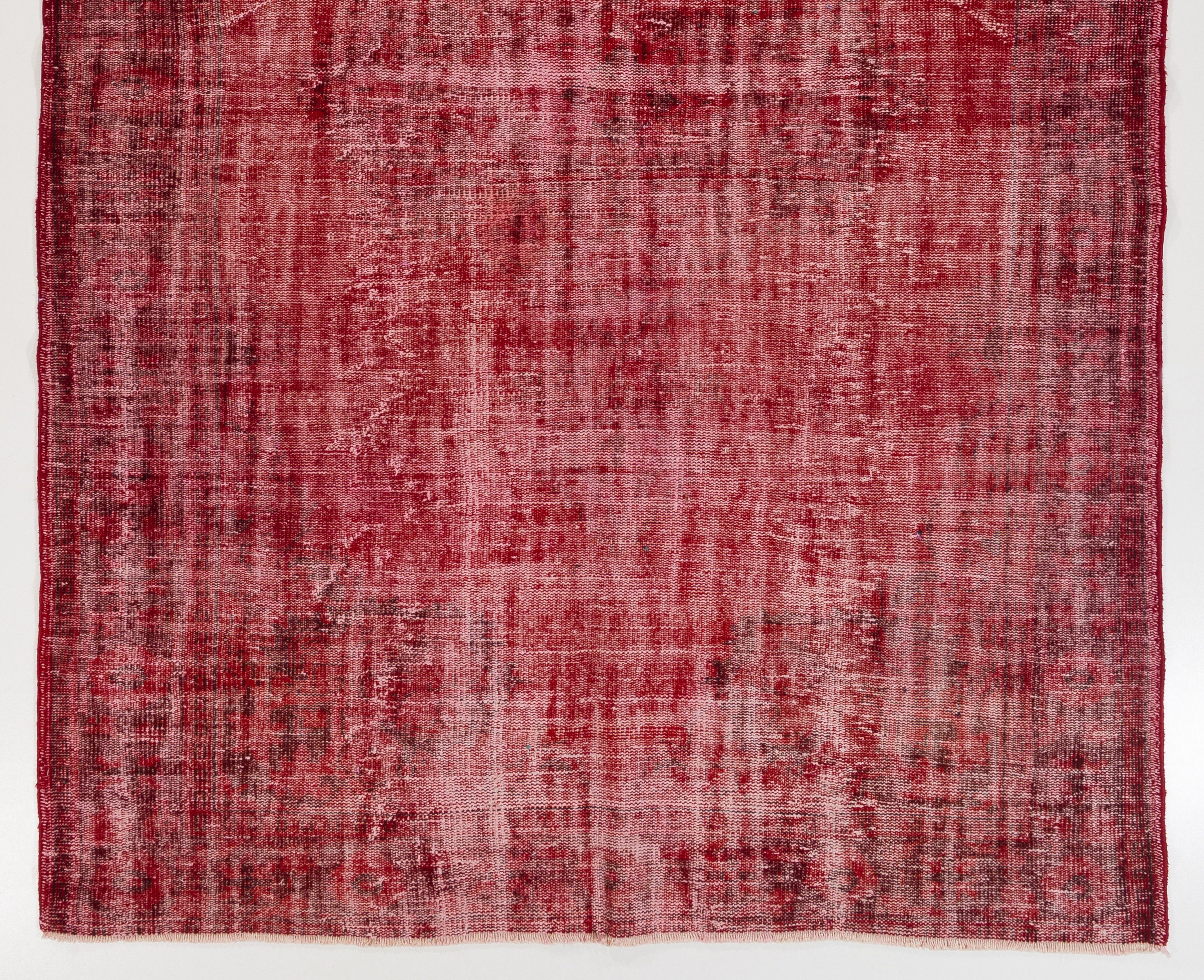 Red Overdyed Rug 6'4 X 9'5 196 X 291 Cm - Etsy UK