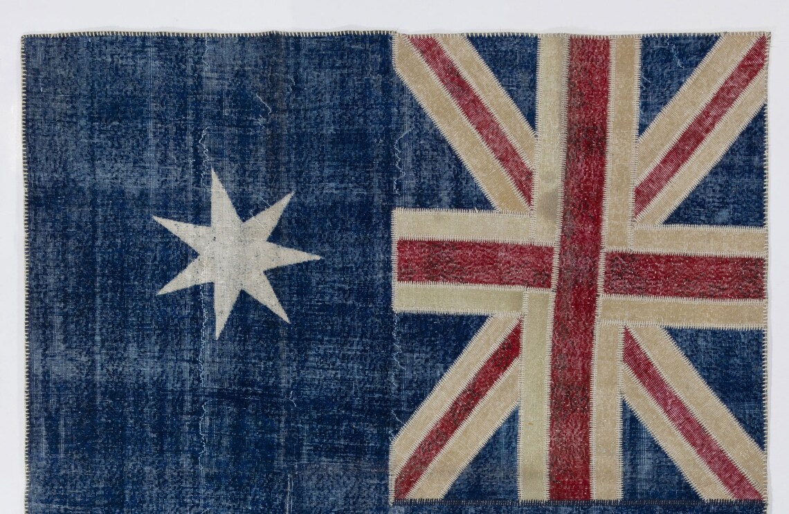 Australian Flag Design Patchwork Rug, Bright Colors - Etsy