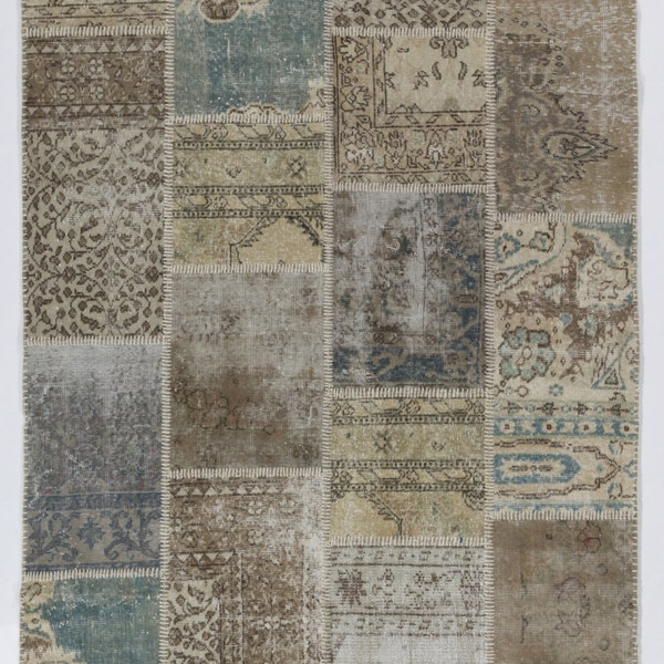 Gray Patchwork Rug - Etsy