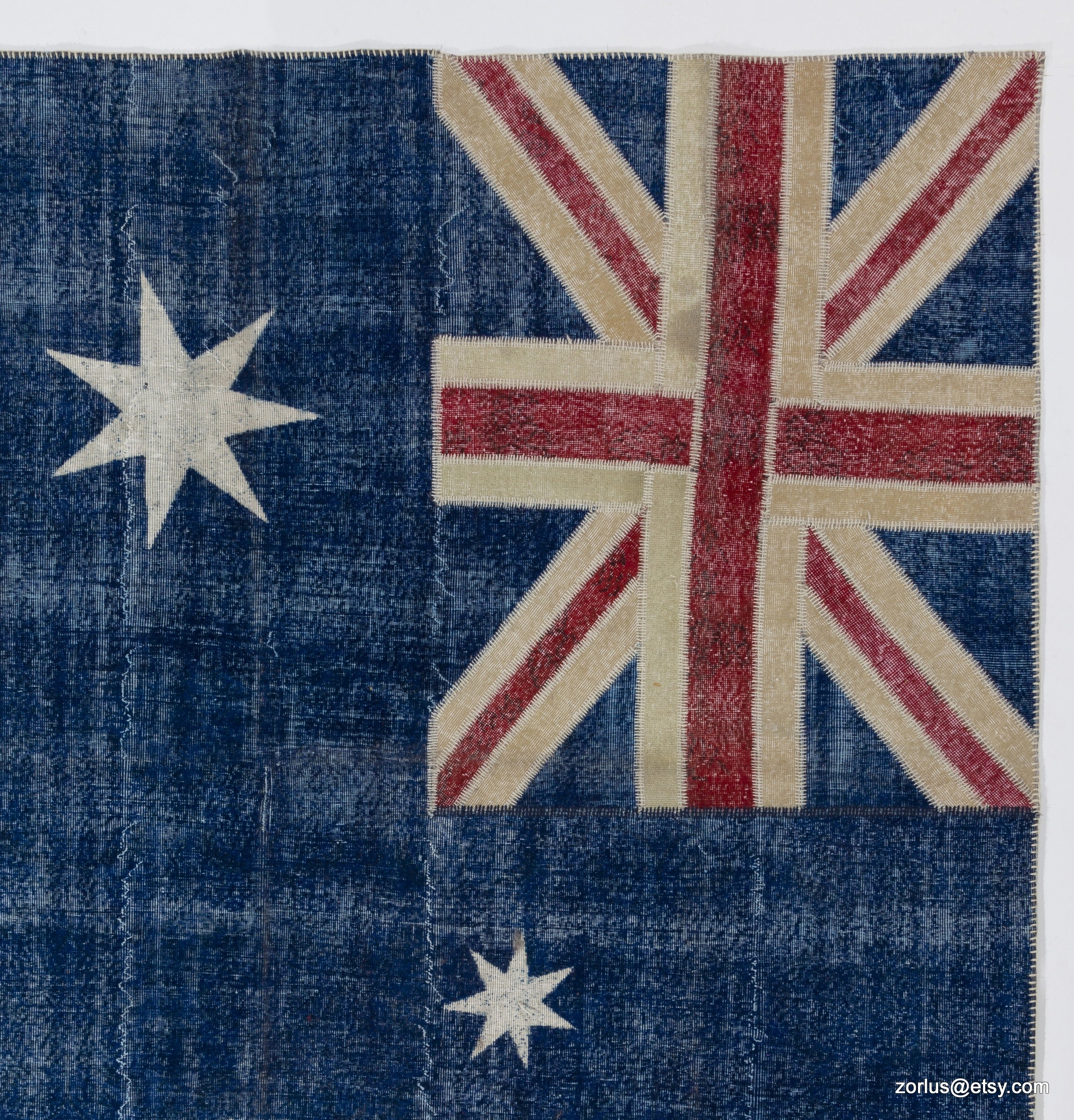 Australian Flag Design Patchwork Rug Bright Colors - Etsy