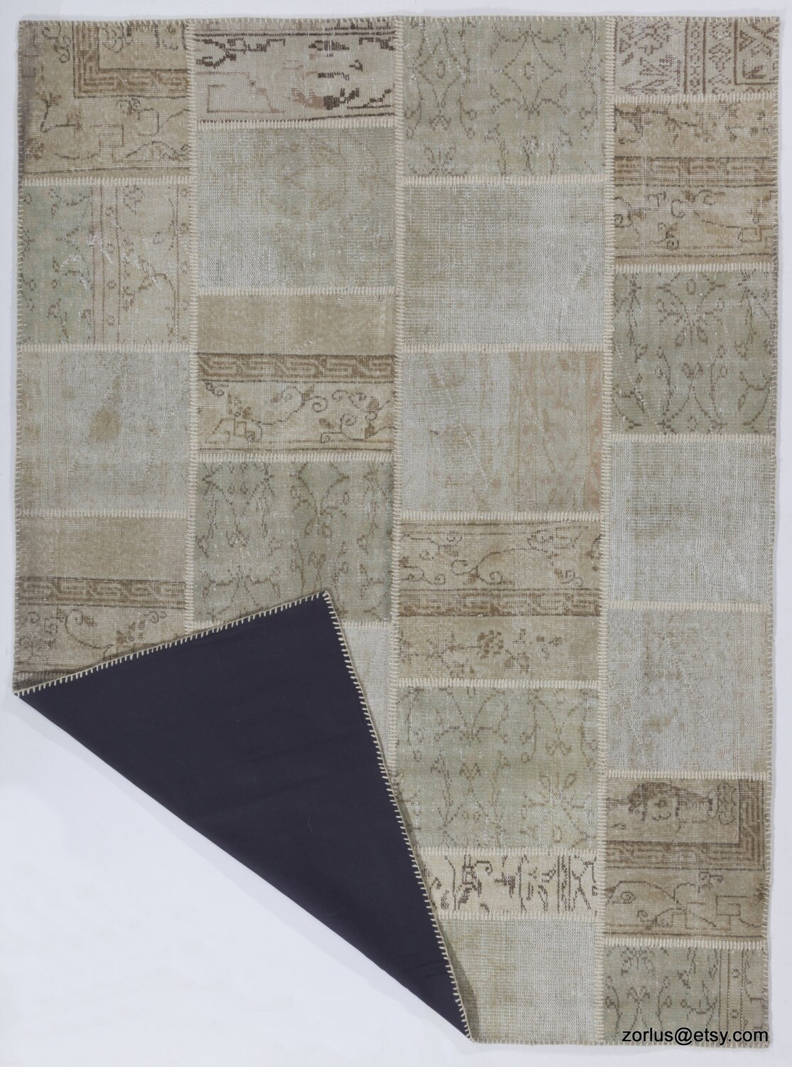 Handmade Turkish Patchwork Rug Beige Patchwork Rug Patchwork - Etsy