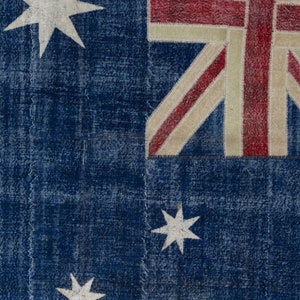 Australian Flag Design Patchwork Rug, Bright Colors - Etsy