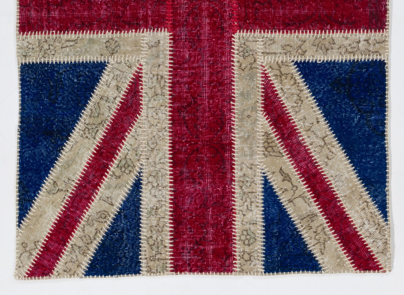 Union Jack British Flag Design Patchwork Rug Bright Colors UK - Etsy