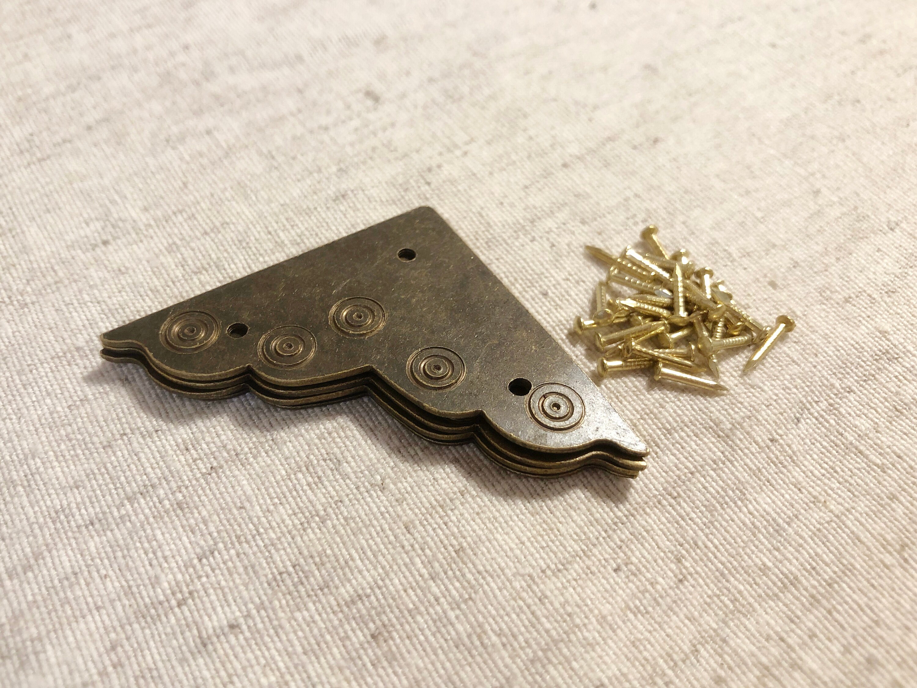 Set of Decorative Asian Style Brass Corner Bracket. Suitable - Etsy ...