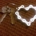 Upcycled Bike Chain Heart Keychain | Etsy