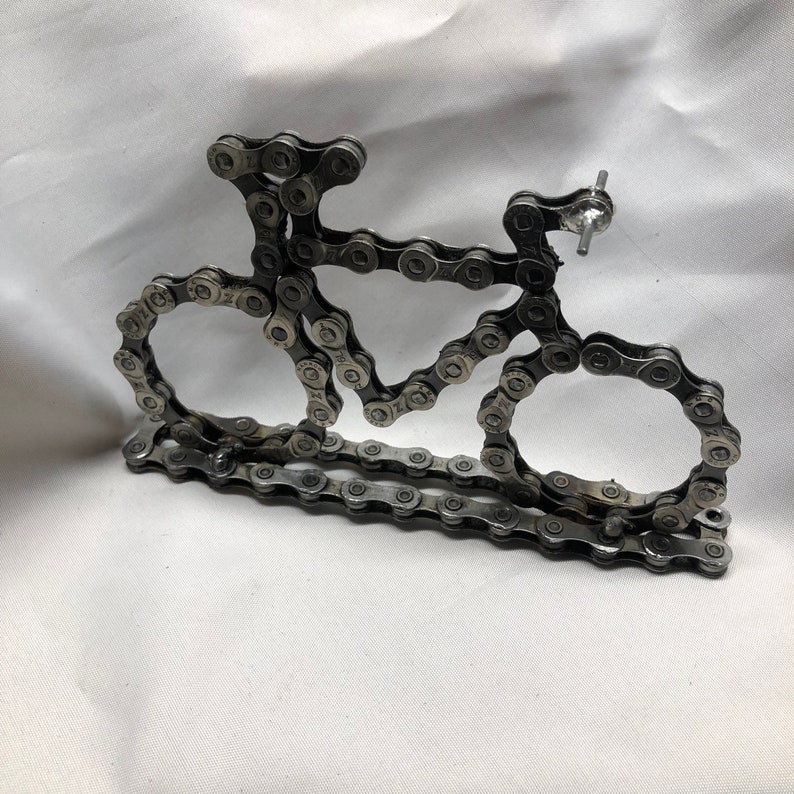 Upcycled Bike Chain 3D Bike Sculpture - Etsy Canada