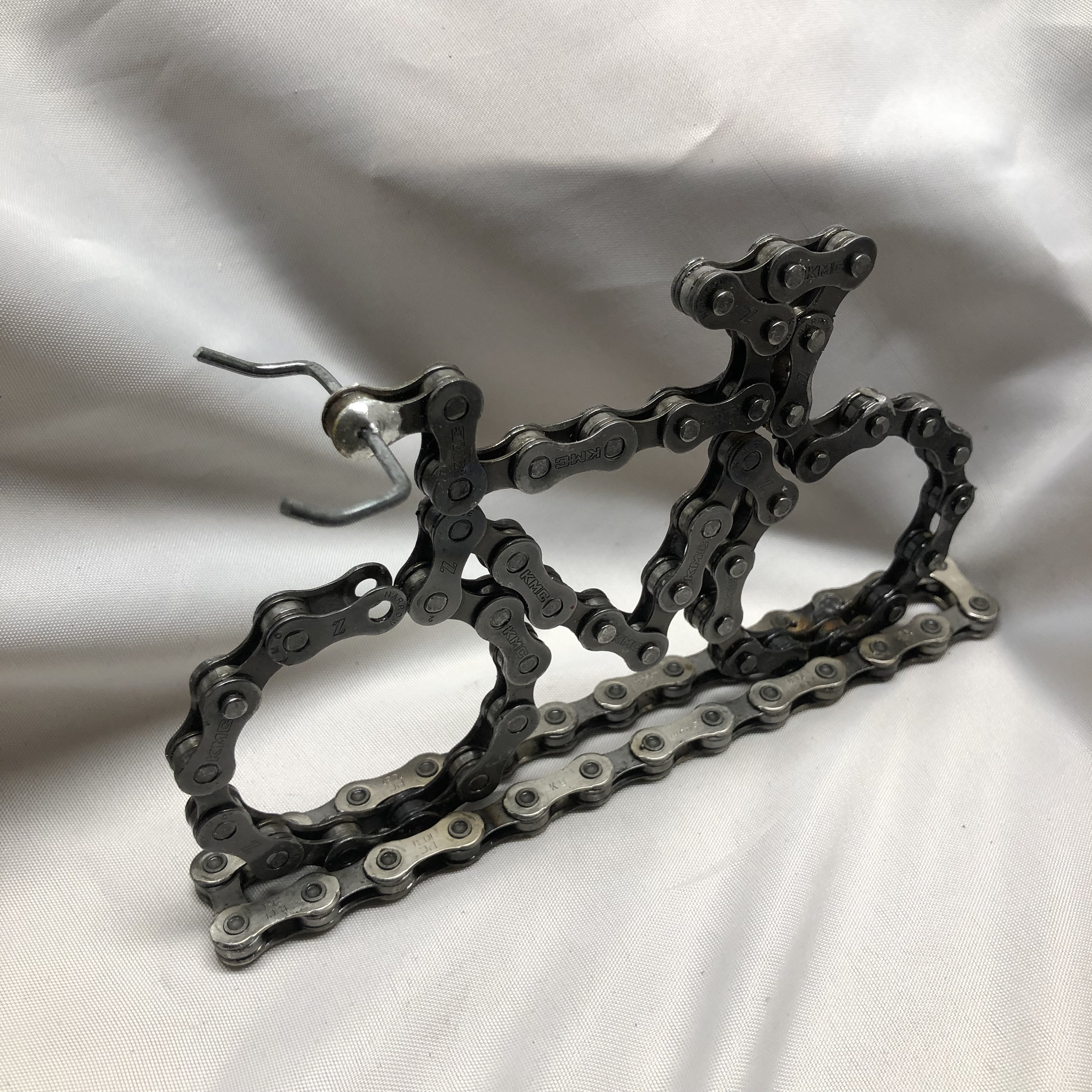 Upcycled Bike Chain 3D Bike Sculpture - Etsy Canada