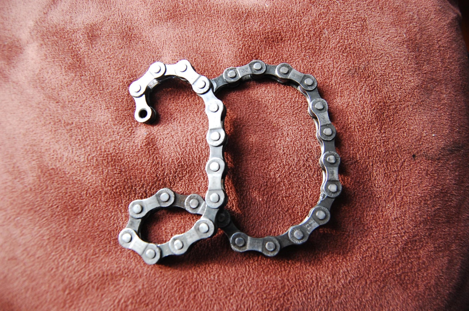 UpCYCLEd bike chain Custom Letters | Etsy
