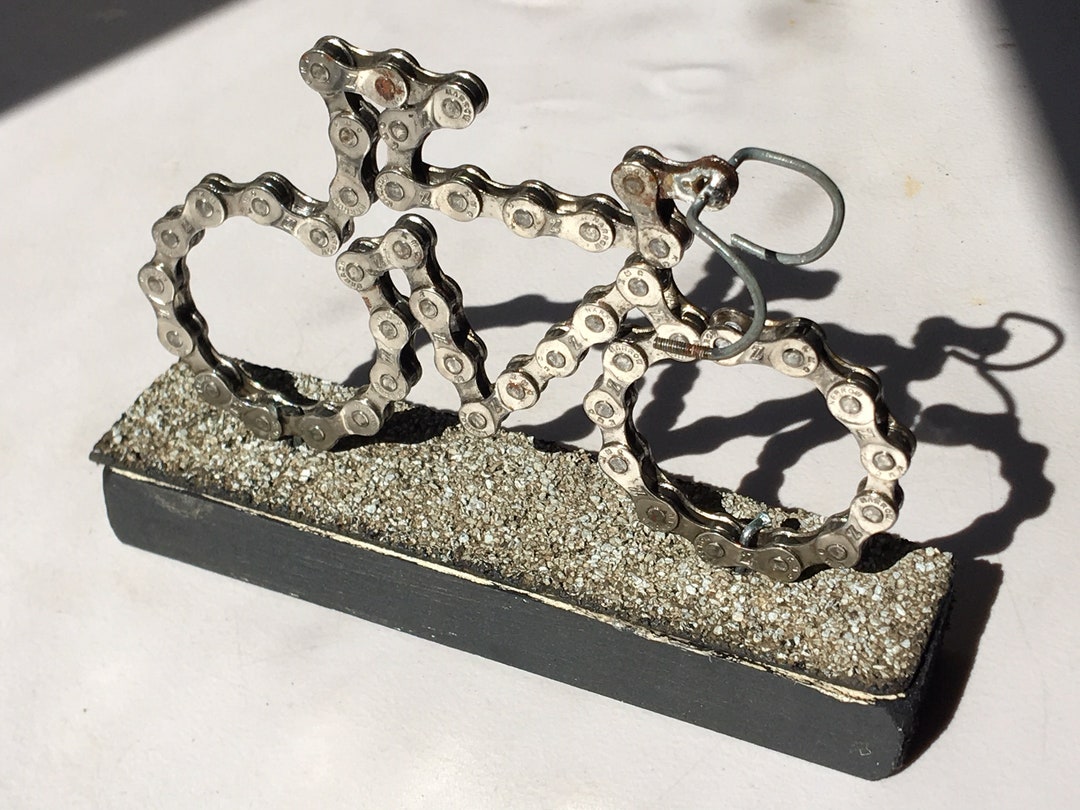 Upcycled Bike Chain 3D Bike Sculpture - Etsy Canada