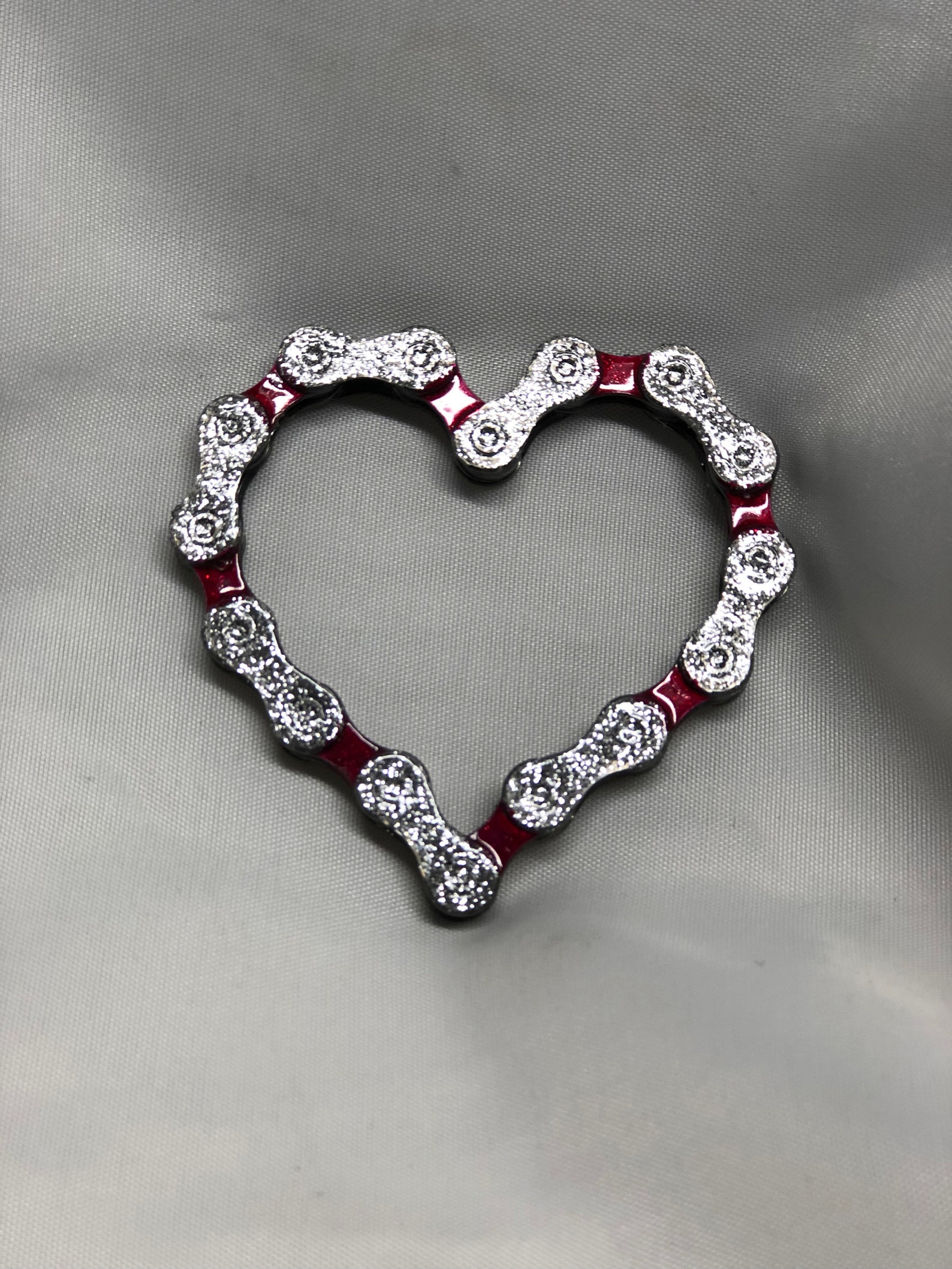 Upcycled Bike Chain Heart mini | Etsy