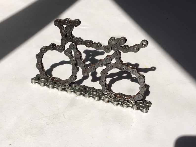 Upcycled Bike Chain 3D Bike Sculpture - Etsy Canada