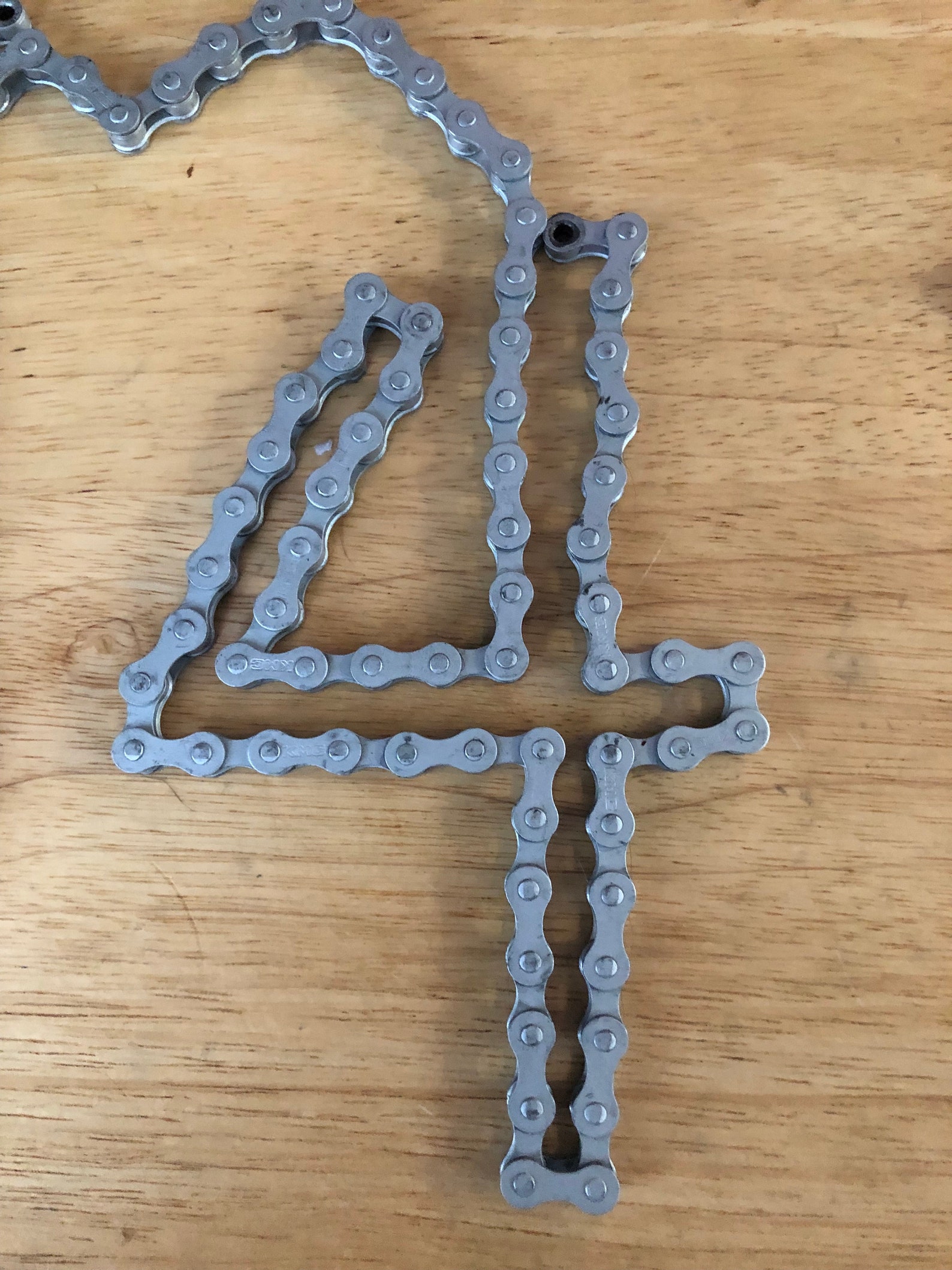 Upcycled Bike Chain 8" Custom Numbers! - Etsy