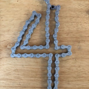 Upcycled Bike Chain 8" Custom Numbers! - Etsy