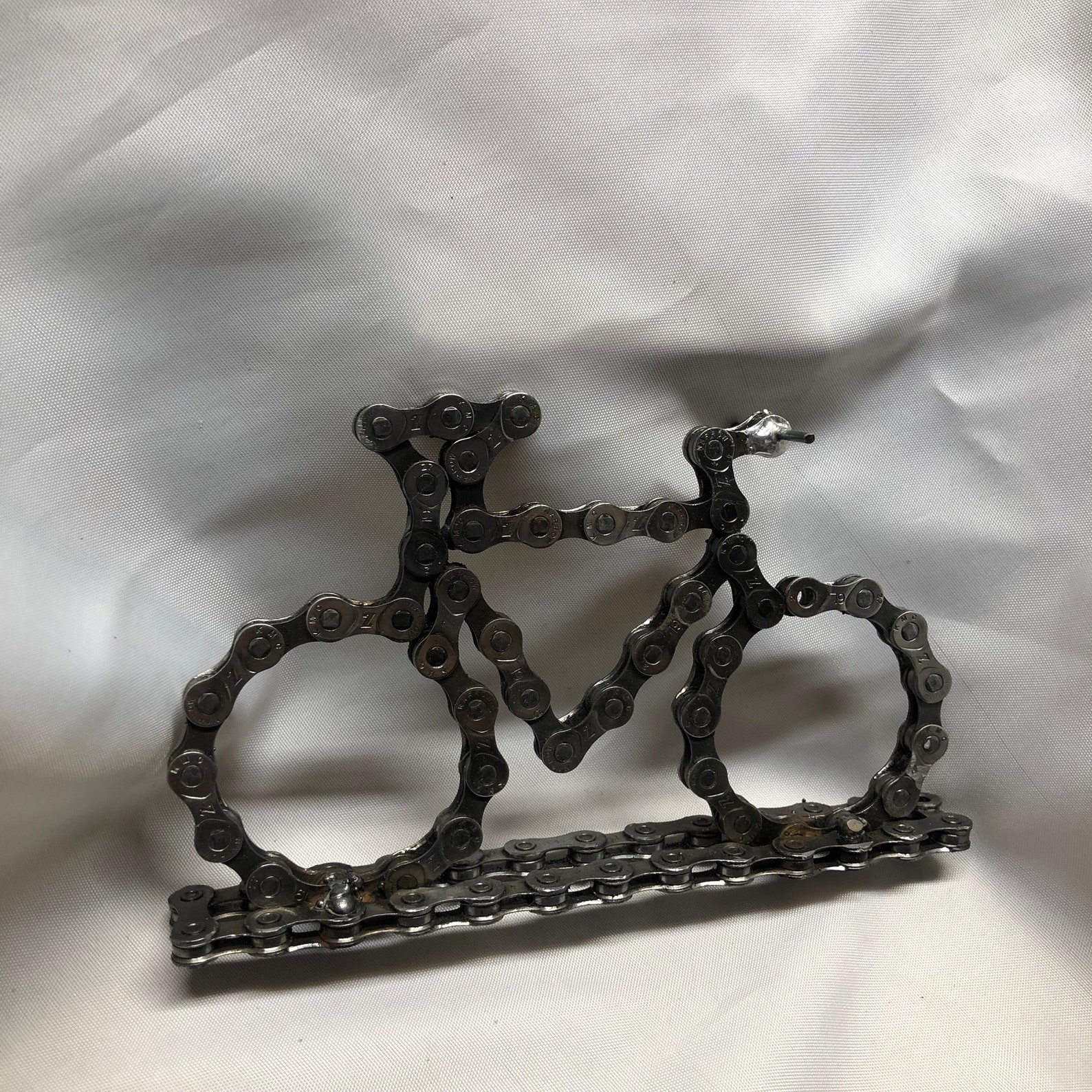 Upcycled Bike Chain 3D Bike Sculpture - Etsy Canada