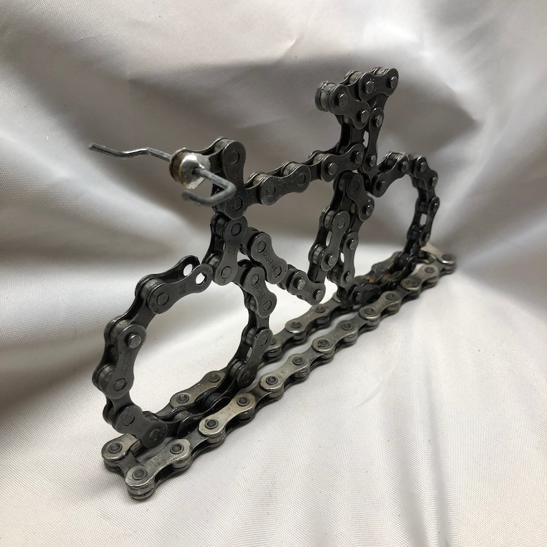 Upcycled Bike Chain 3D Bike Sculpture - Etsy Canada