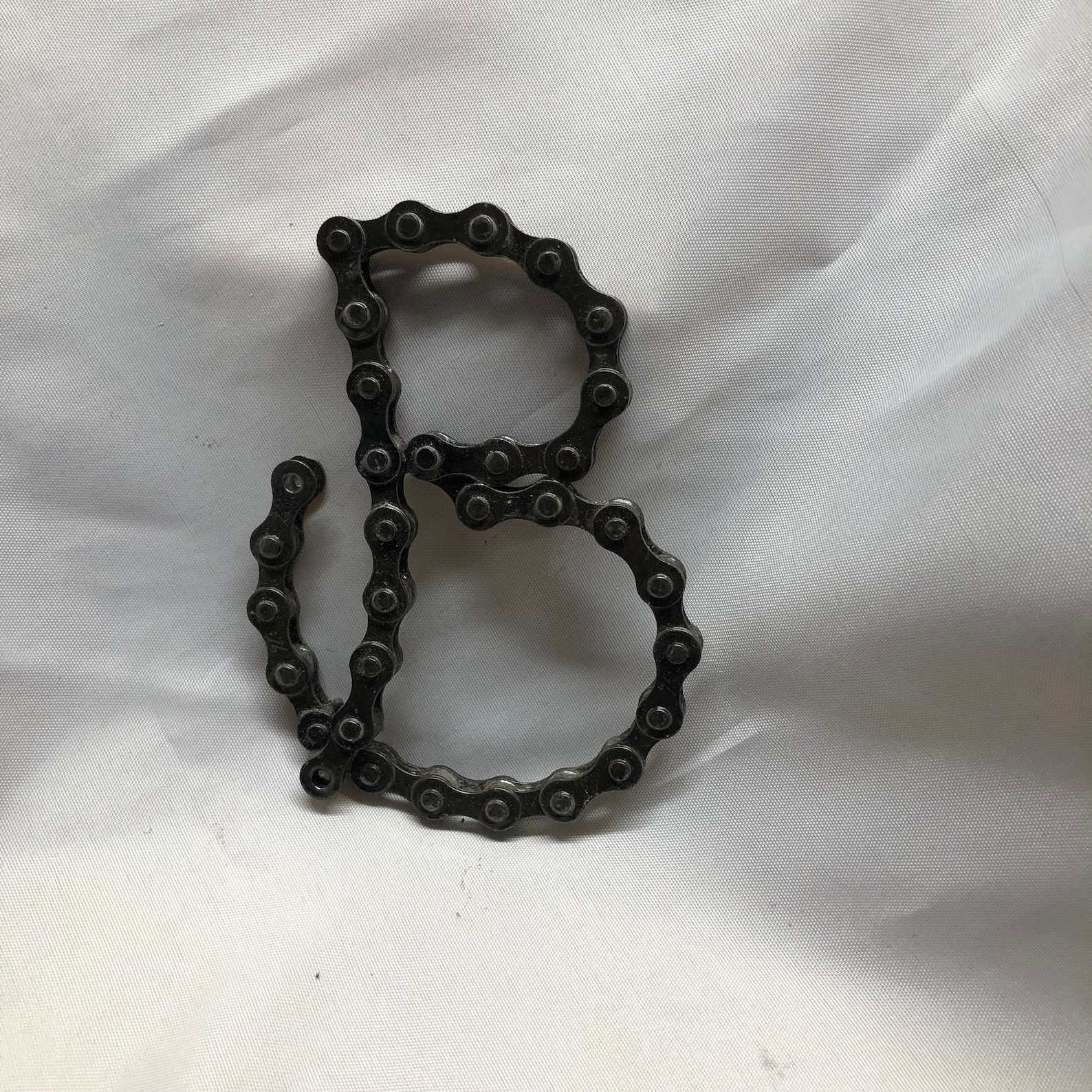 Upcycled Bike Chain Custom Letters - Etsy