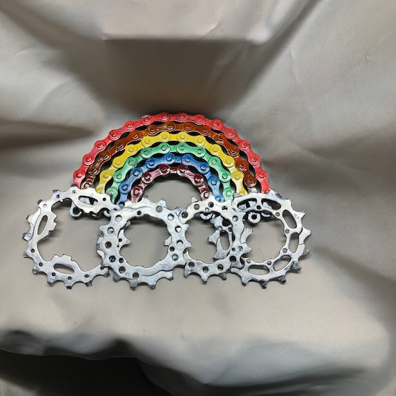 Upcycled Bike Chain PRIDE Rainbow - Etsy