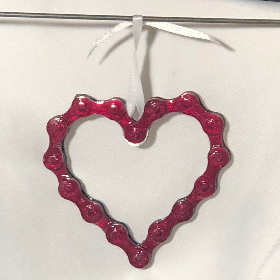 Upcycled Bike Chain Heart "mini" - Etsy