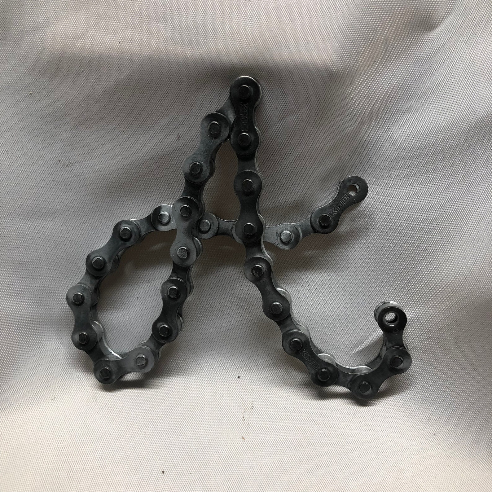 Upcycled Bike Chain Custom Letters - Etsy