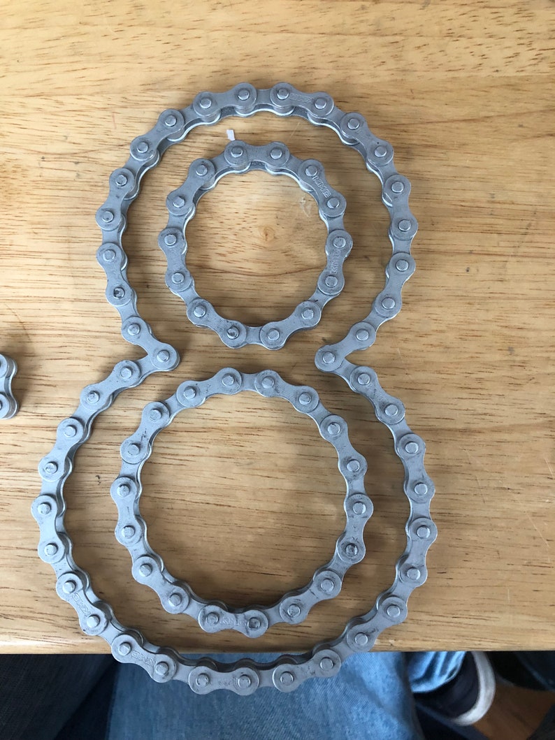 Upcycled Bike Chain 8" Custom Numbers! - Etsy