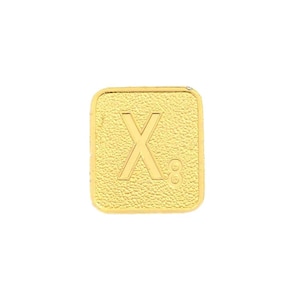 24k Gold "x" Scrabble Tile, Vintage Franklin Mint Replacement - Etsy