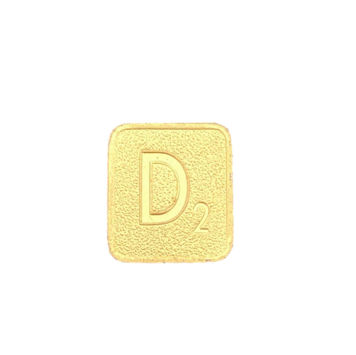 24k Gold d Scrabble Tile Vintage Scrabble Tile - Etsy
