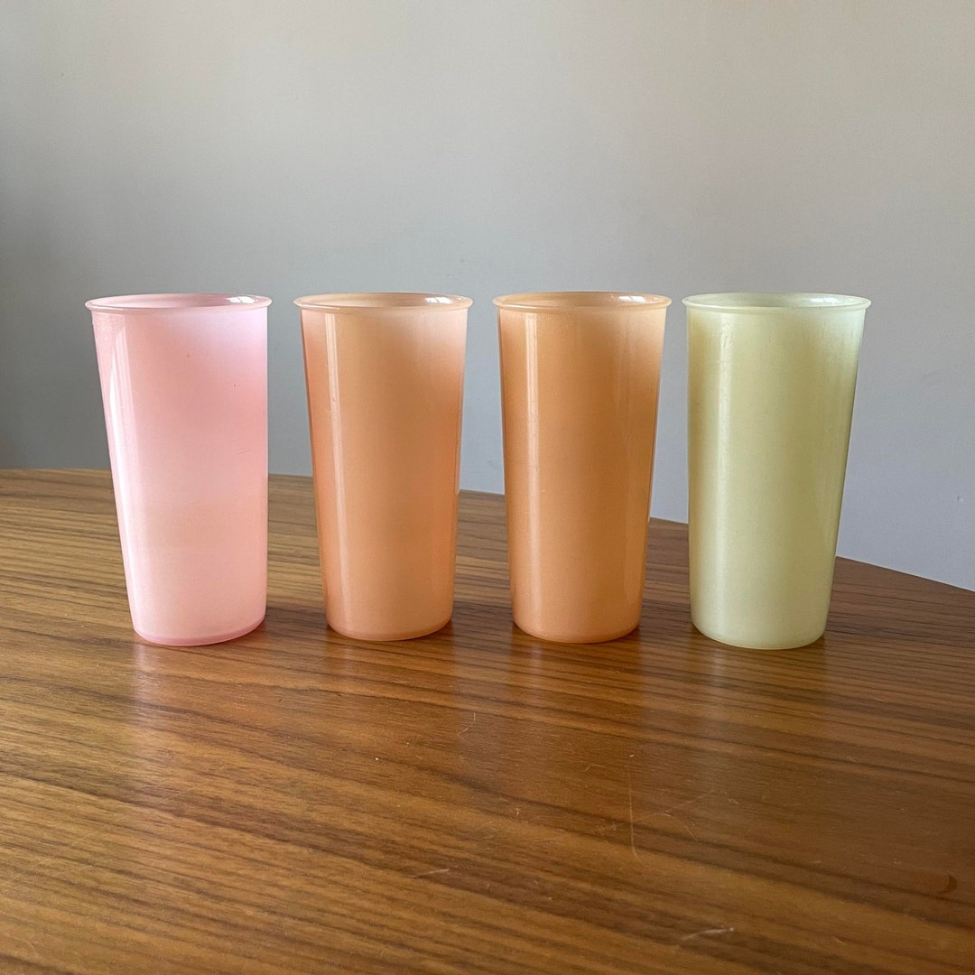 Vintage Tupperware Cups, Set of Four, Vintage Tupperware, Tupperware ...
