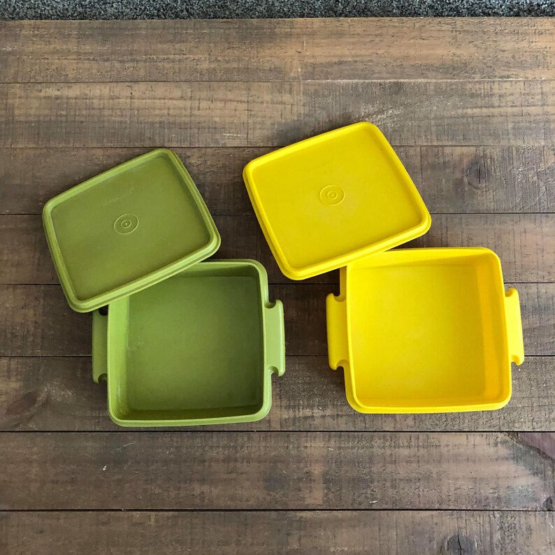 Tupperware Sandwich Keepers Set of Two 1362 Vintage | Etsy