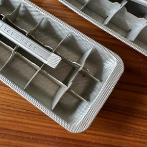 Retro Ice Cube Trays, Set of Two, Vintage Ice Cube Trays, Retro, Ice ...