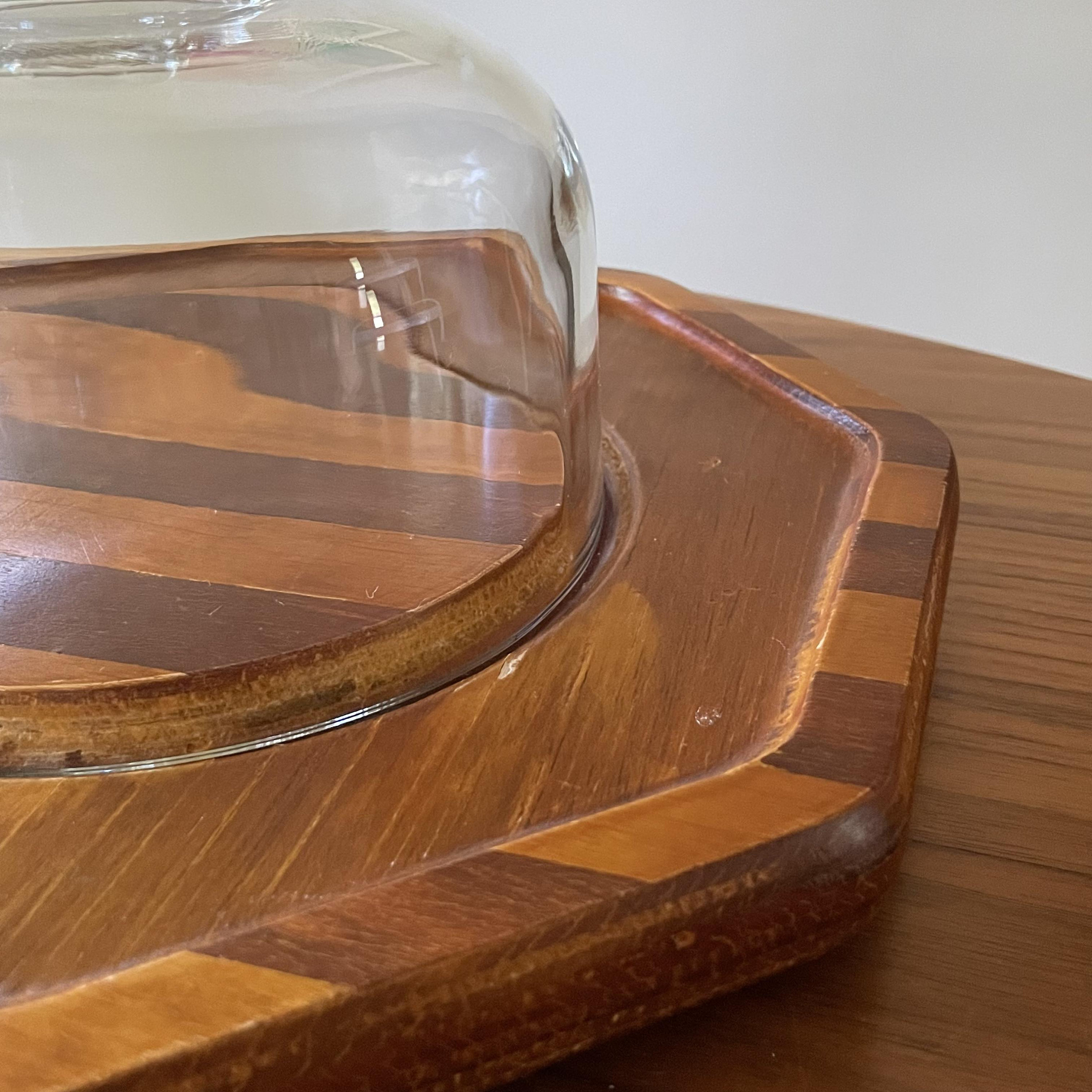 Vintage 1970s Goodwood Octagon Cheese Charcuterie Footed Tray With ...