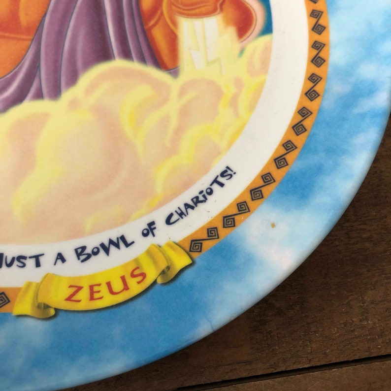 Zeus From Hercules Dinner Plate Disney Dinner Plate Vintage - Etsy